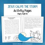 jesus calms the storm-01 - Bible Crafts and Activities