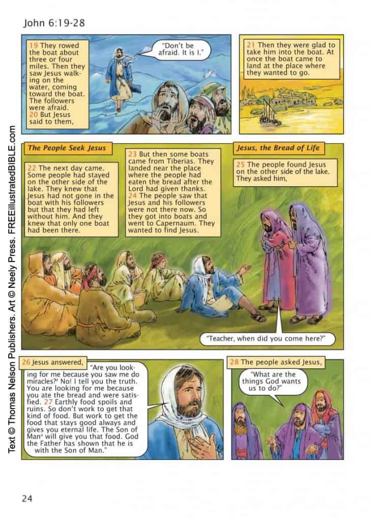 John_24_freeillustratedbible - Bible Crafts and Activities