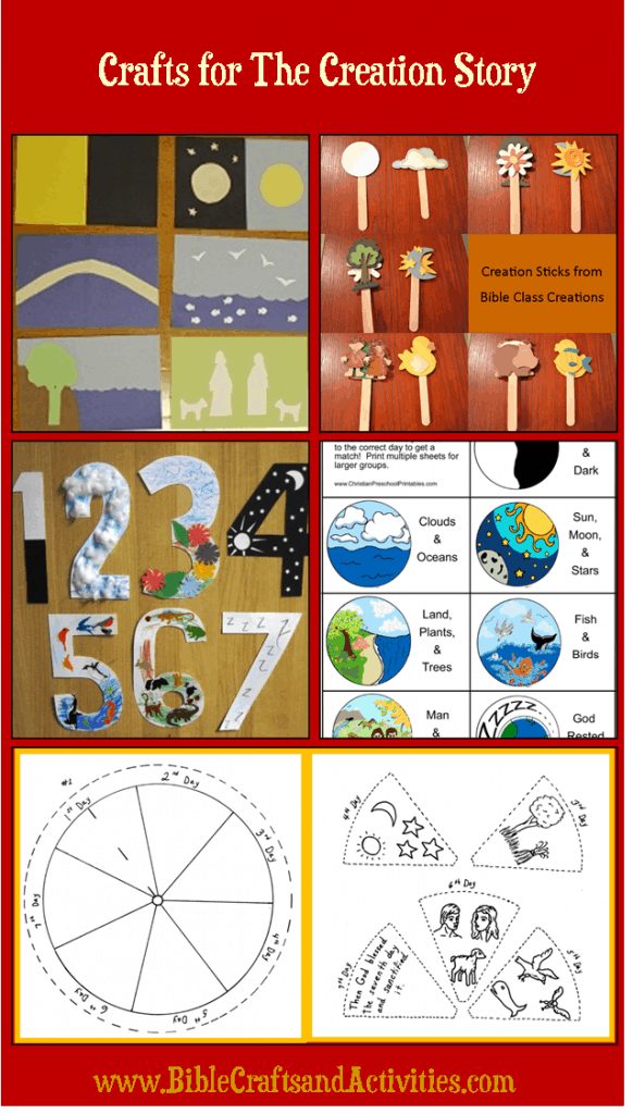 craftsforthecreationstory - Bible Crafts and Activities