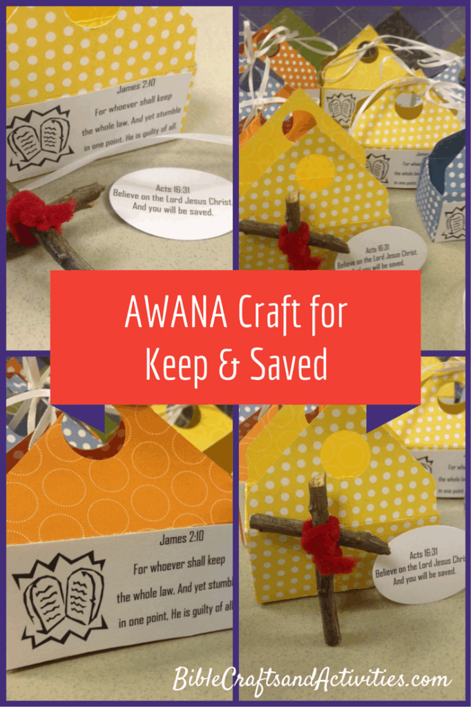 Awana Craft for Keep and Saved - Bible Crafts and Activities