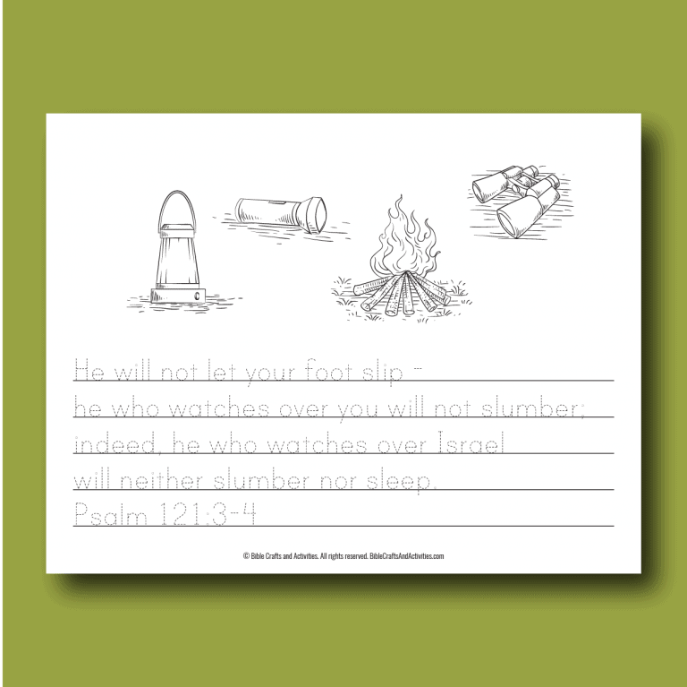 product images psalm 121 with shadow-06 - Bible Crafts and Activities
