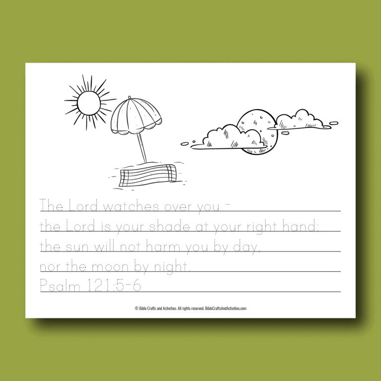 product images psalm 121 with shadow-07 - Bible Crafts and Activities