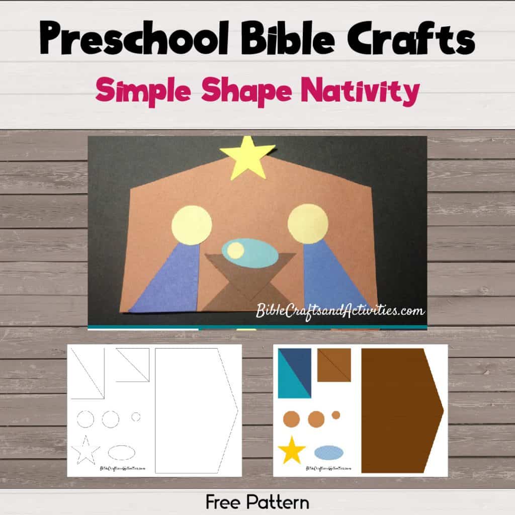 Simple Shape Nativity Craft-Bible Crafts and Activities