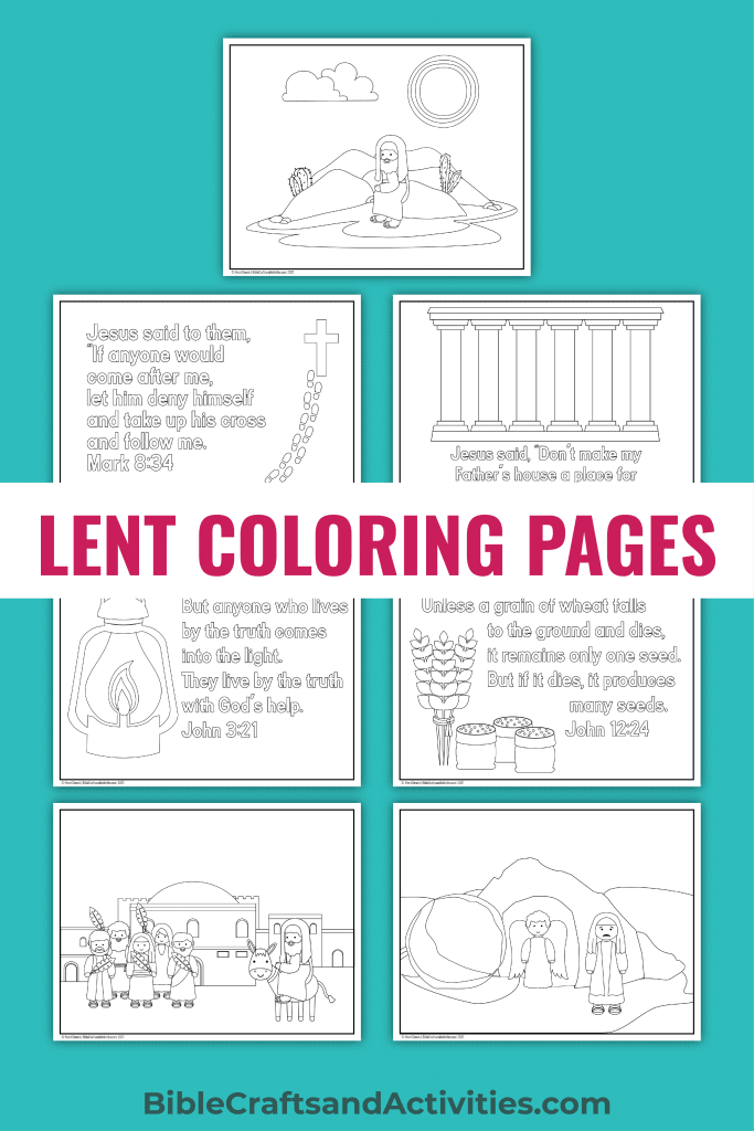 Lent Coloring Pages - Bible Crafts and Activities