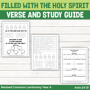 Filled with the Holy Spirit | Acts 2:1-21 | Pentecost A - Bible Crafts ...