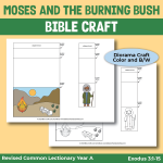 Moses and the Burning Bush | Exodus 3:1-15 - Bible Crafts and Activities