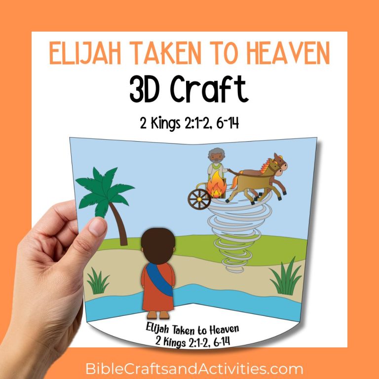 Sunday School Crafts for Story of Elijah - Bible Crafts and Activities