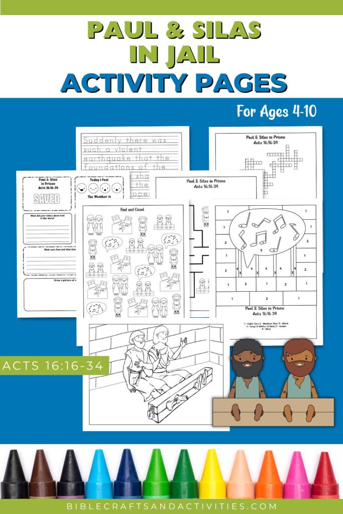 paul and silas 04 - Bible Crafts and Activities