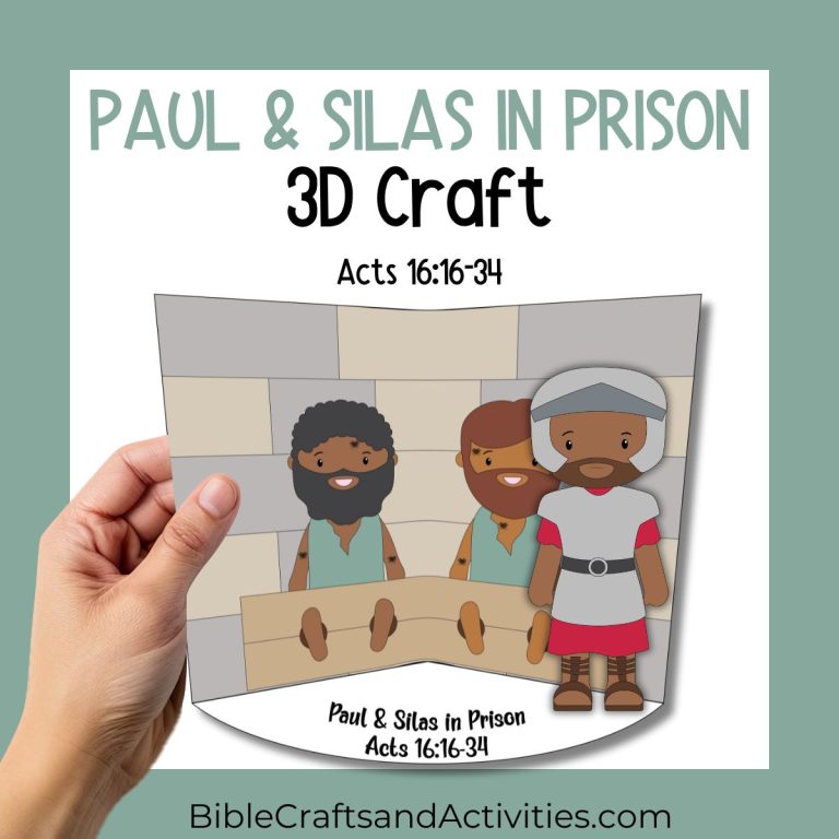 Paul and Silas in Prison | Acts 16:16-34 - Bible Crafts and Activities