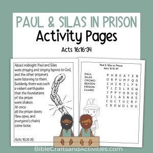 Paul and Silas in Prison | Acts 16:16-34 - Bible Crafts and Activities