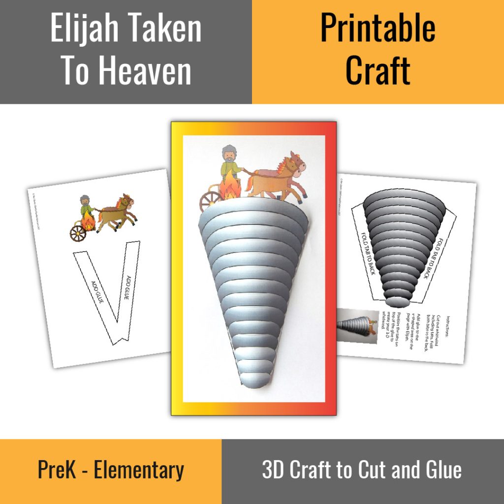 Sunday School Crafts for Story of Elijah - Bible Crafts and Activities